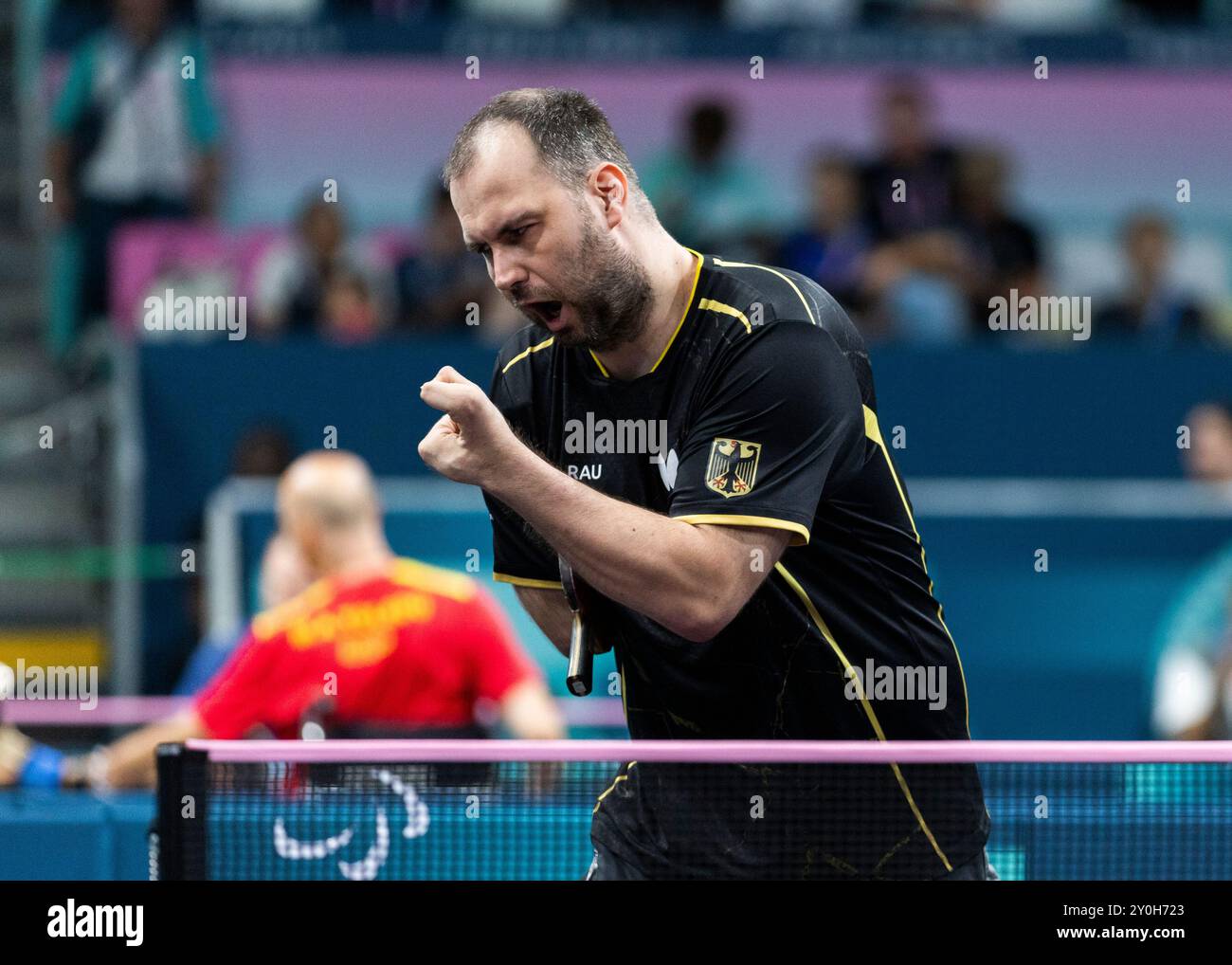 PARIS, FRANCE - SEPTEMBDER 02: Thomas Rau of germany, WK6 wins against ...