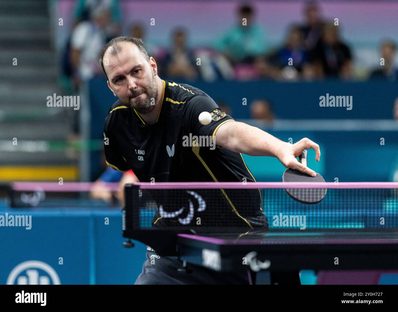 PARIS, FRANCE - SEPTEMBDER 02: Thomas Rau of germany, WK6 wins against ...
