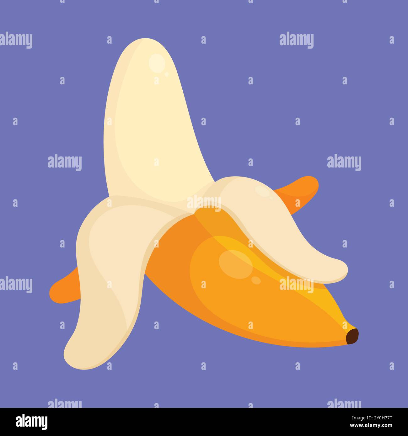 Fresh Banana fruit vector icon. summer half peeled banana icon. banana fruit vector Stock Vector ...