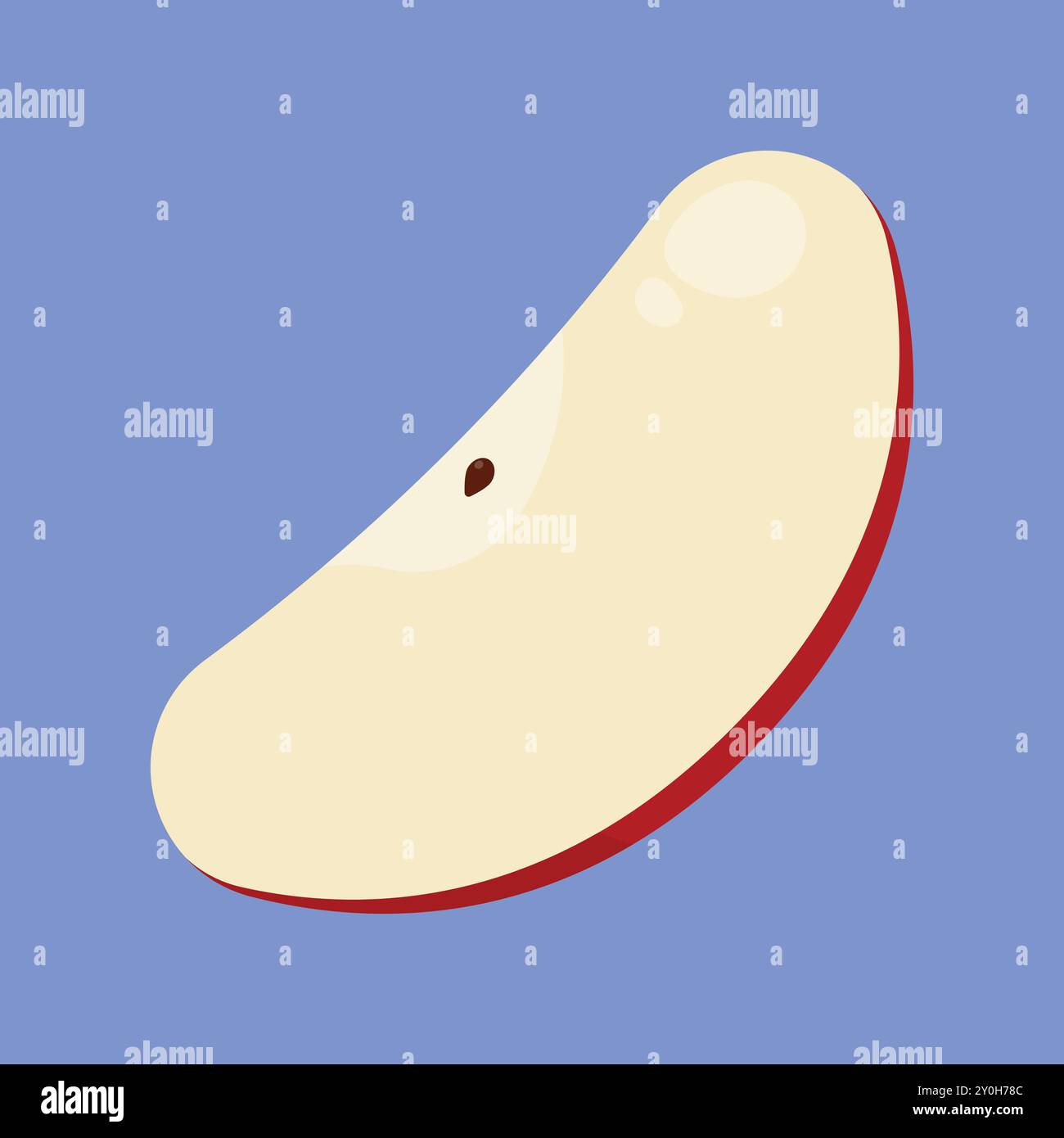 Fresh Apple Slice icon vector. apple fruit vector. apple healthy fruit ...