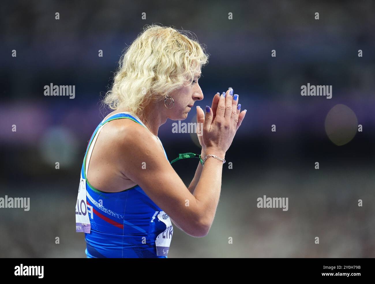 Italy's Valentina Petrillo after finishing third in the Women's 400m ...