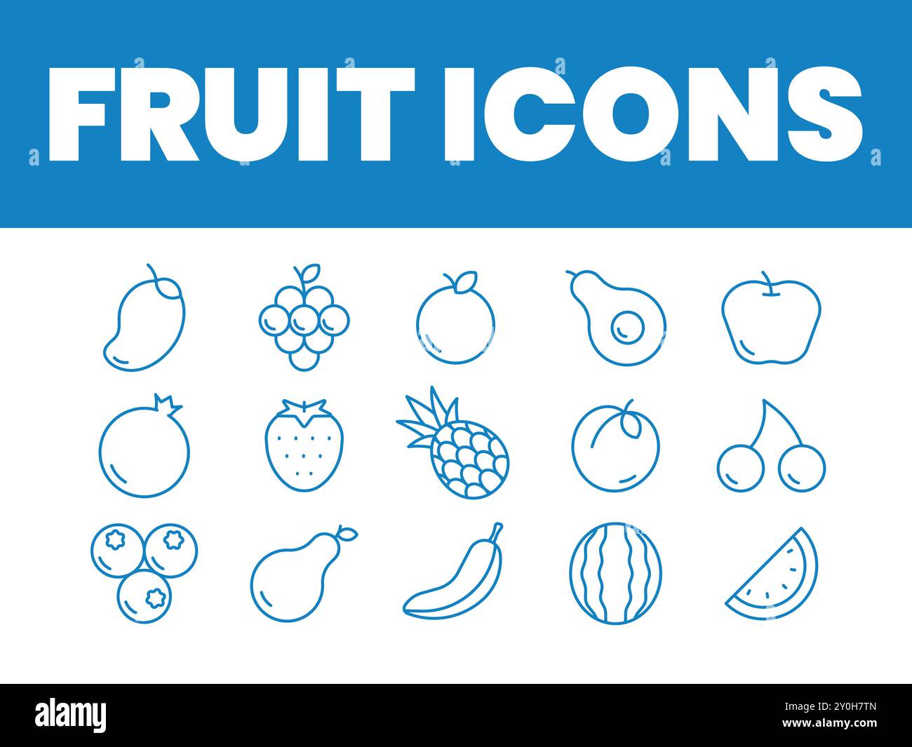 Fruit icons set. Fruit icons vector. line fruit icon. set of outline ... Fruit icons set. Fruit icons vector. line fruit icon. set of outline ...