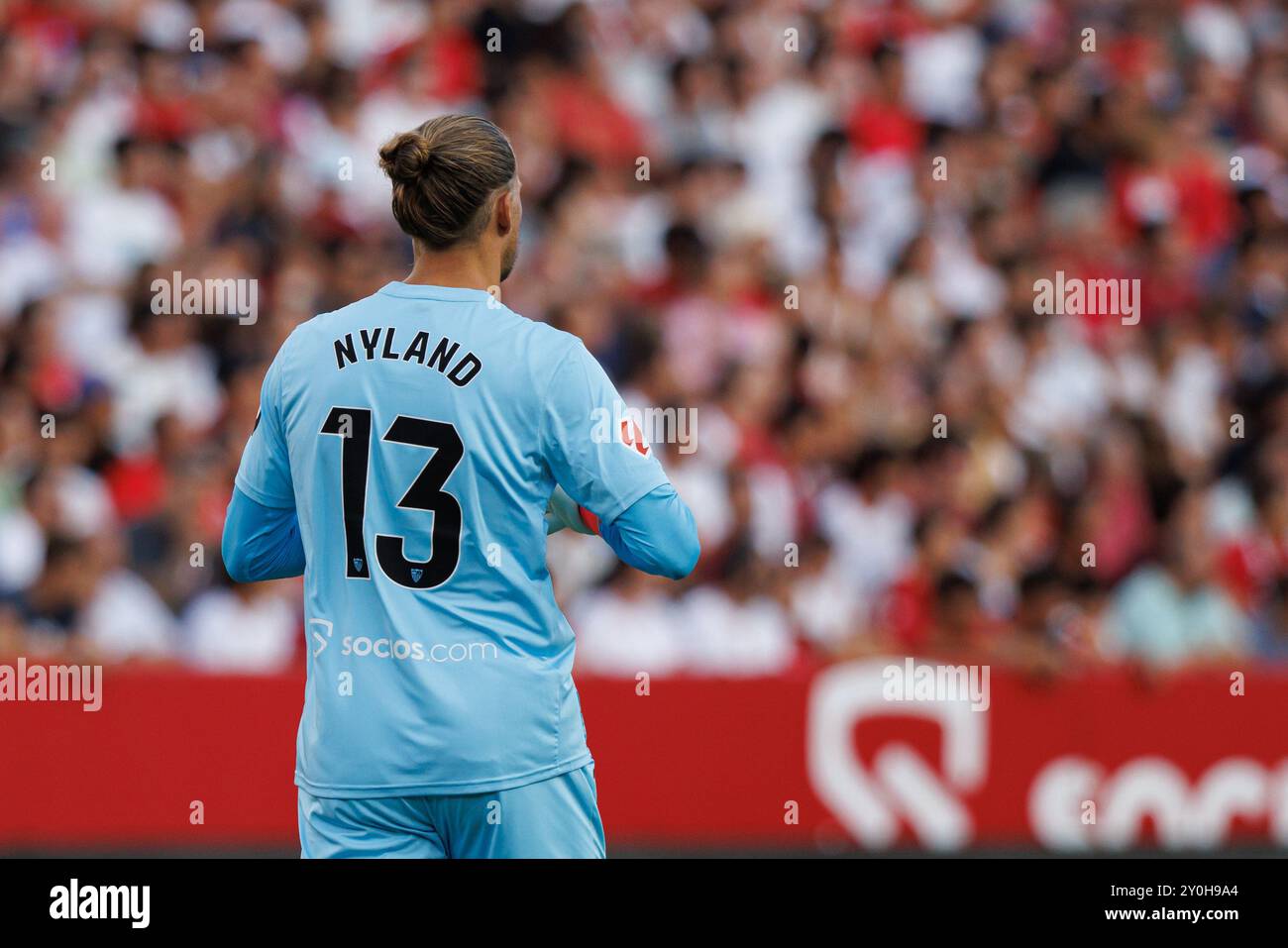 Orjan Nyland seen during LaLiga EA SPORTS game between teams of Sevilla ...