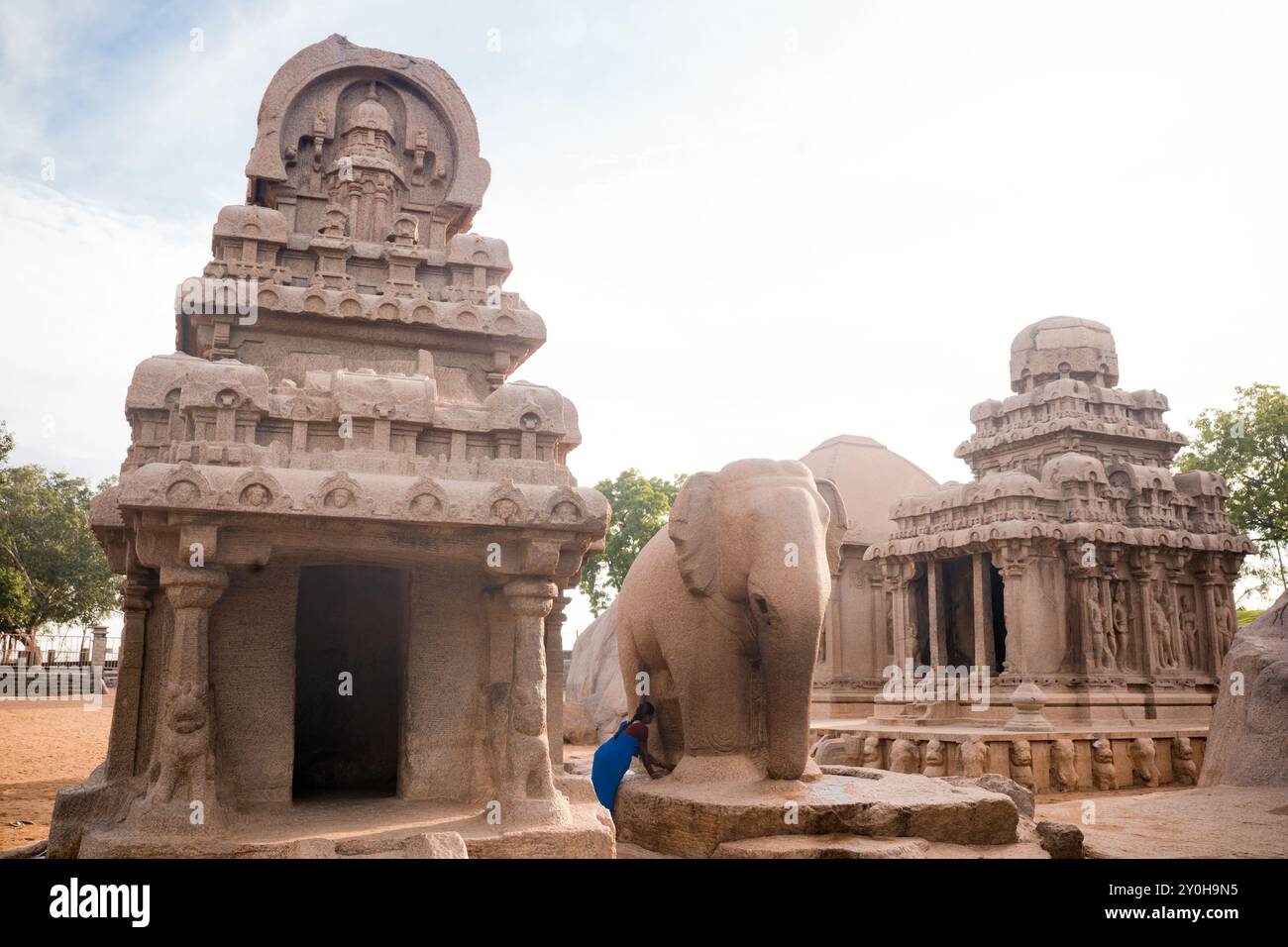 Mamallapuram Mahabalipuram seafront Shore Temple Stock Photo - Alamy