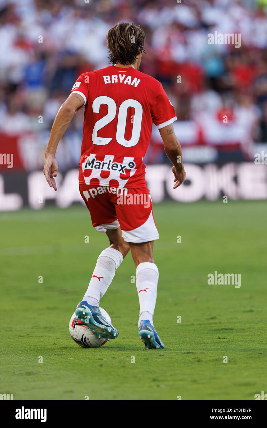 Bryan Gil seen during LaLiga EA SPORTS game between teams of Sevilla FC and Girona FC at Estadio ...