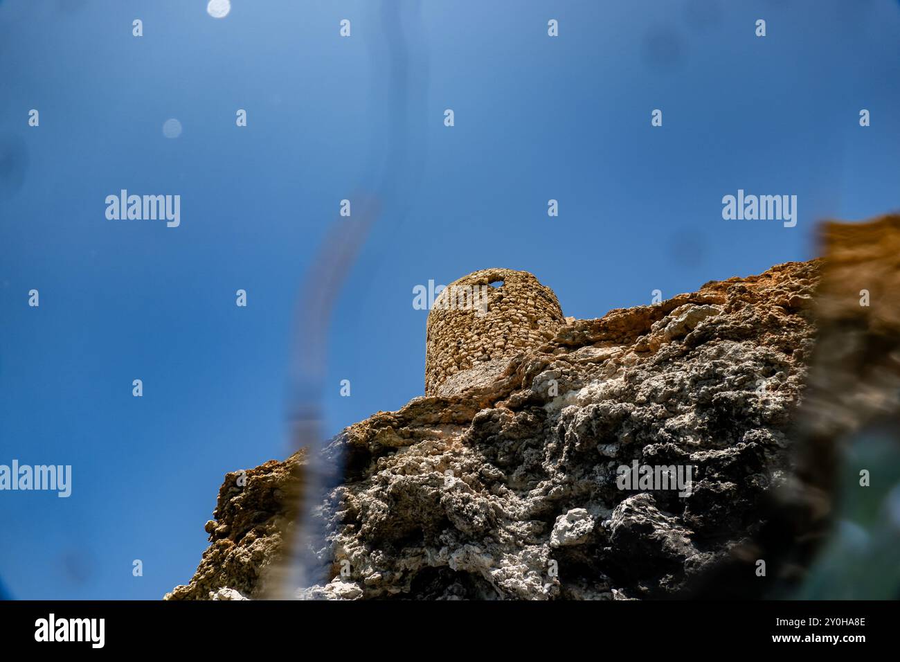 Cabras, Italy. 07th Aug, 2024. The tower of Turr'e Seu in the Seu Oasis ...