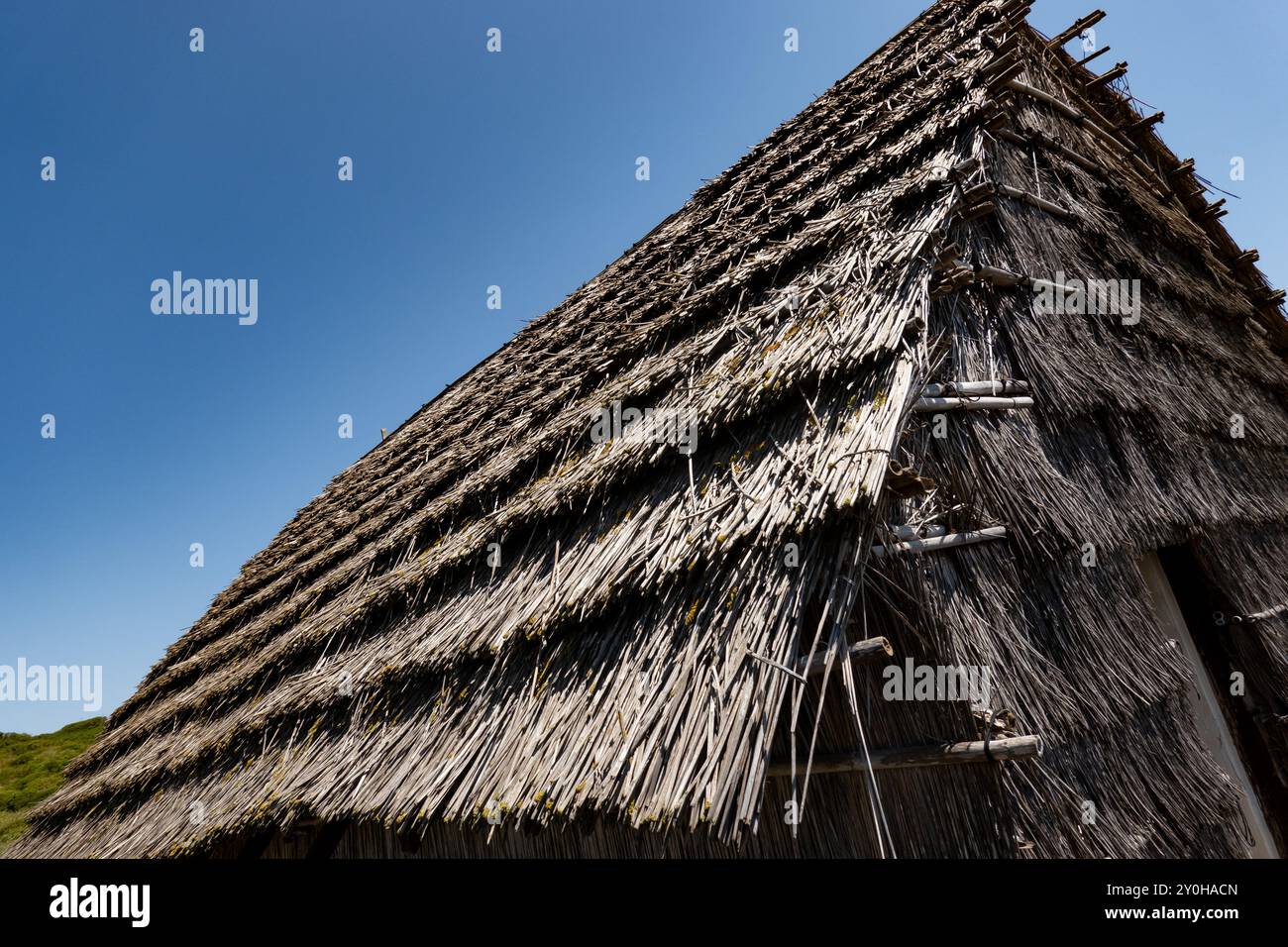 Cabras, Italy. 07th Aug, 2024. The roofing of a typical fisherman's ...