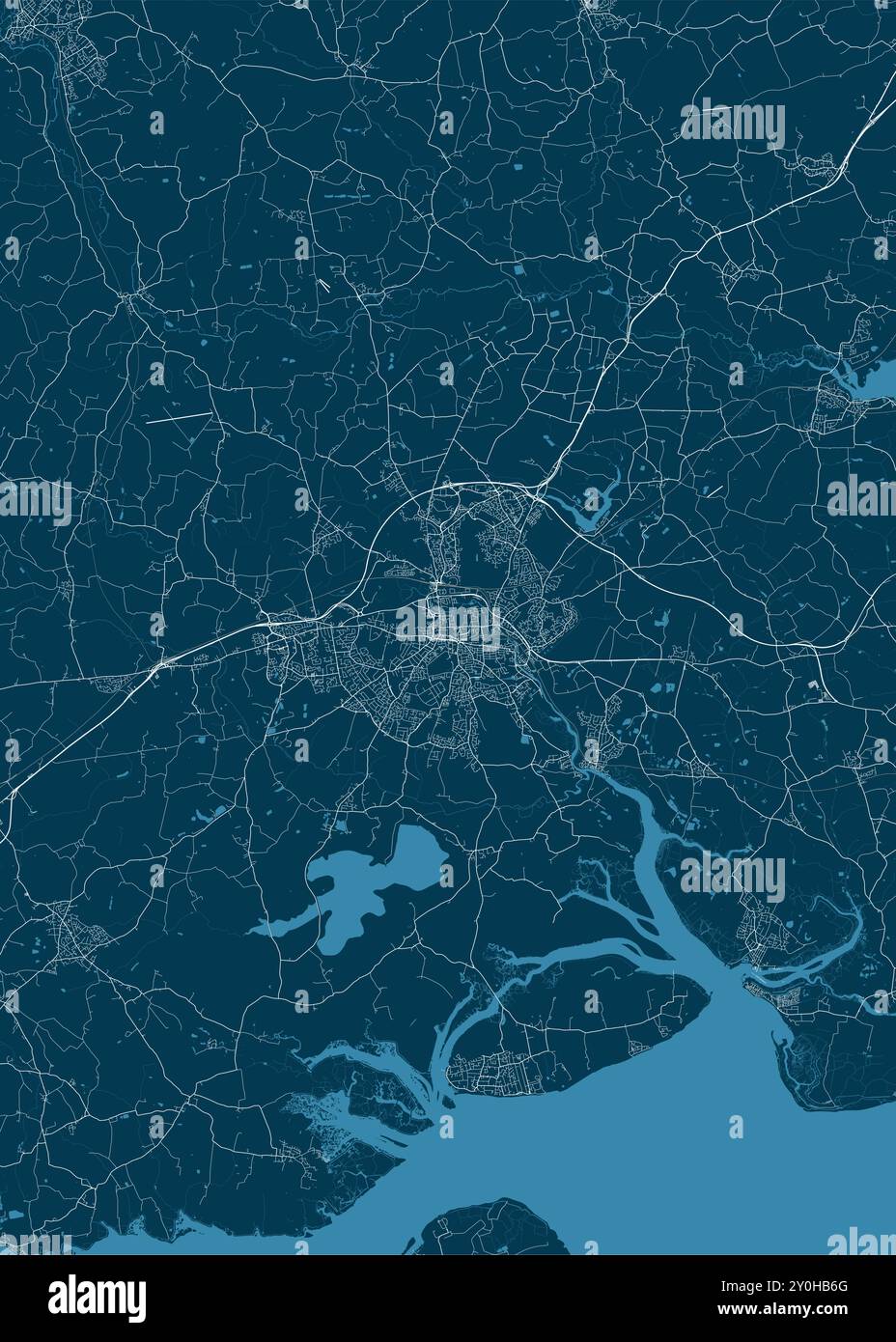 Colchester vector outline map hi-res stock photography and images - Alamy