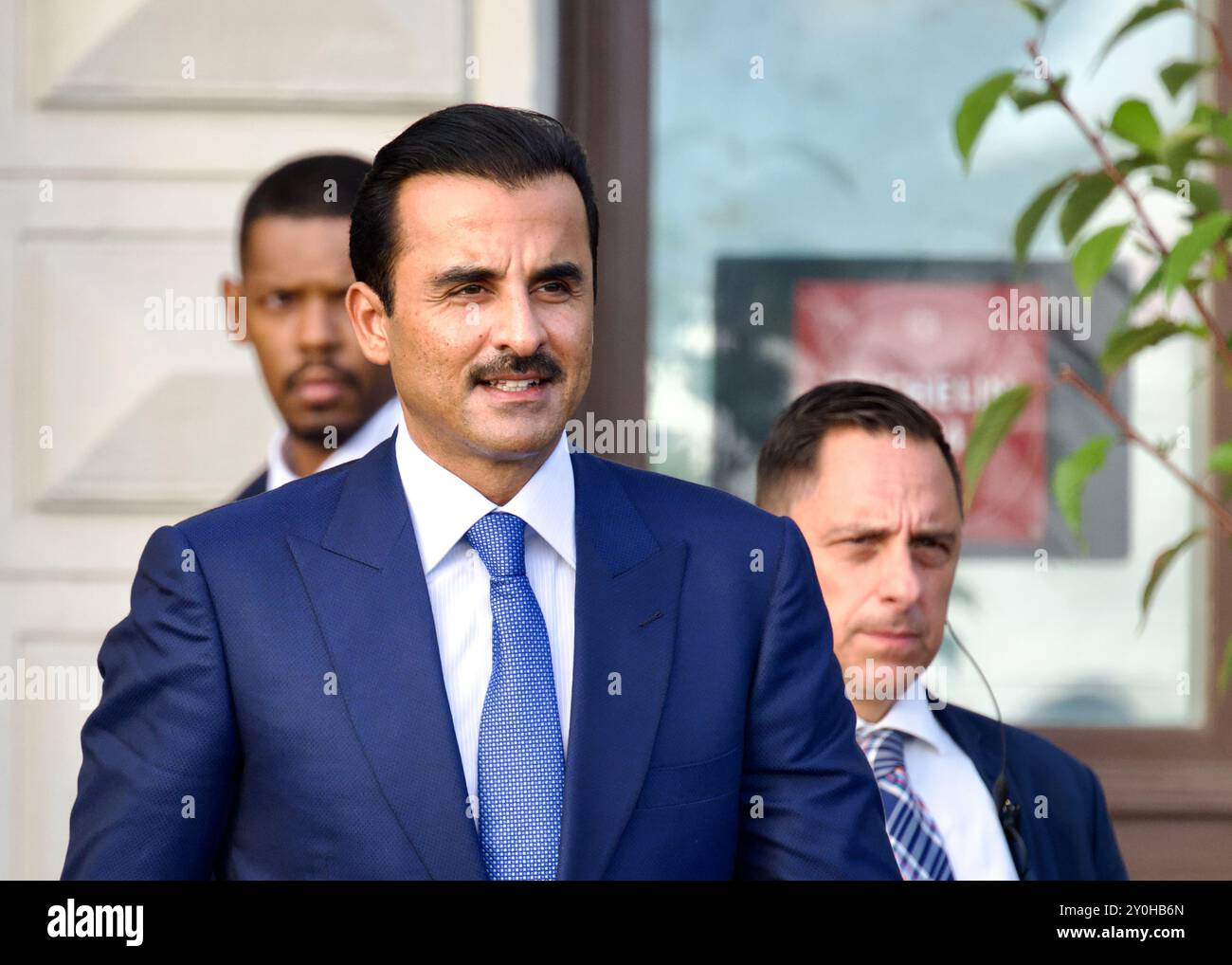 STOCKHOLM, SWEDEN - SEPTEMBER 2, 2024: Sheikh Tamim bin Hamad bin ...