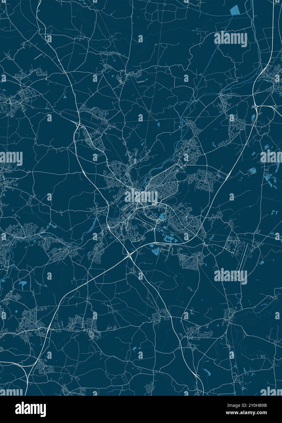 Map of doncaster hi-res stock photography and images - Alamy