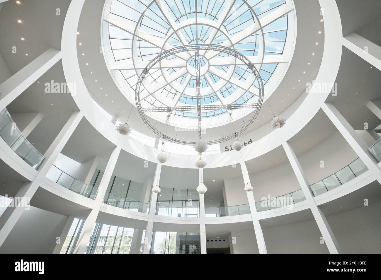 Munich, Germany - April 17, 2024: Entrance hall of the Pinakothek der ...