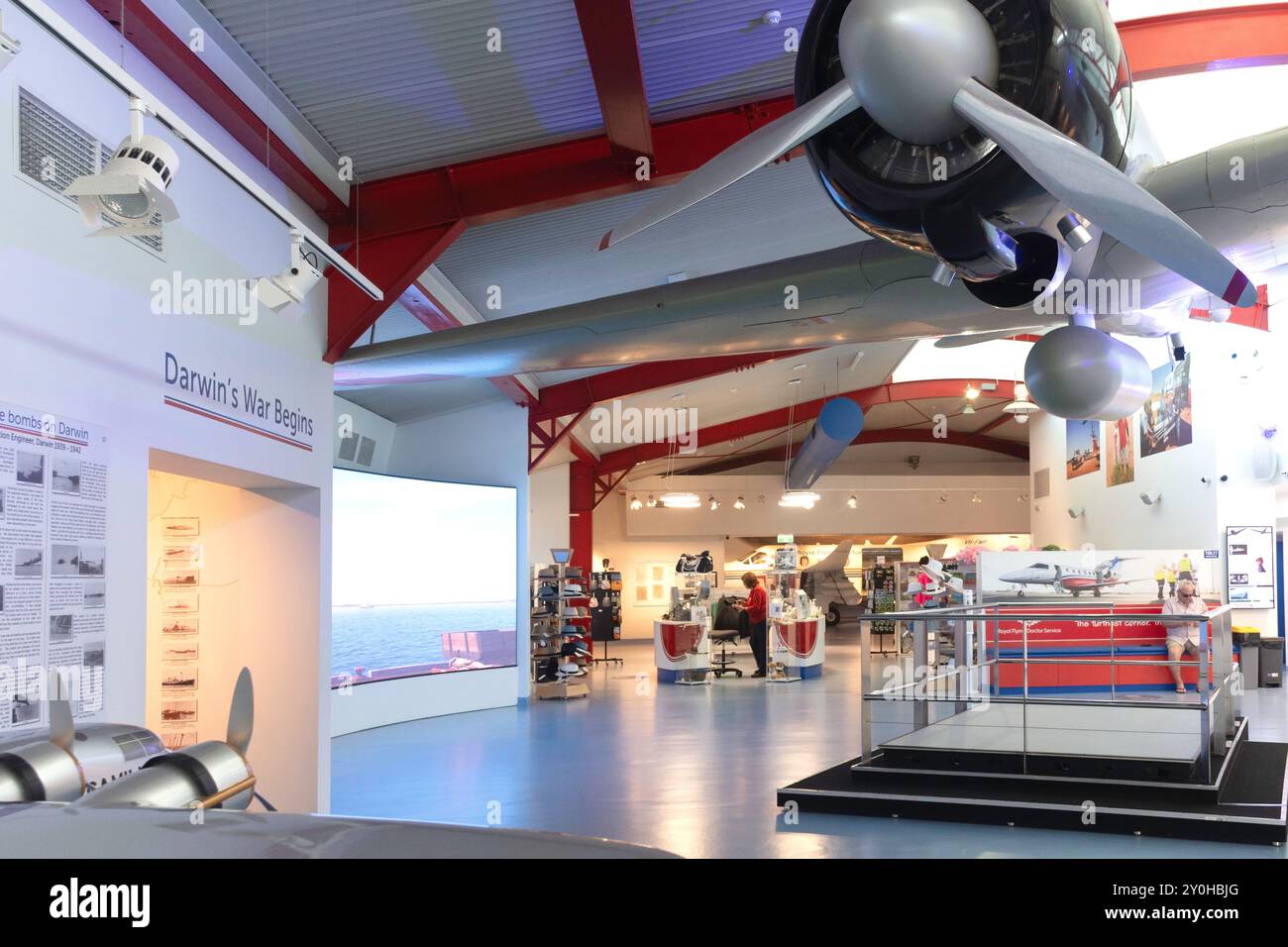 Darwin bombing exhibit at RFDS Darwin Tourist Facility, Stokes Hill ...