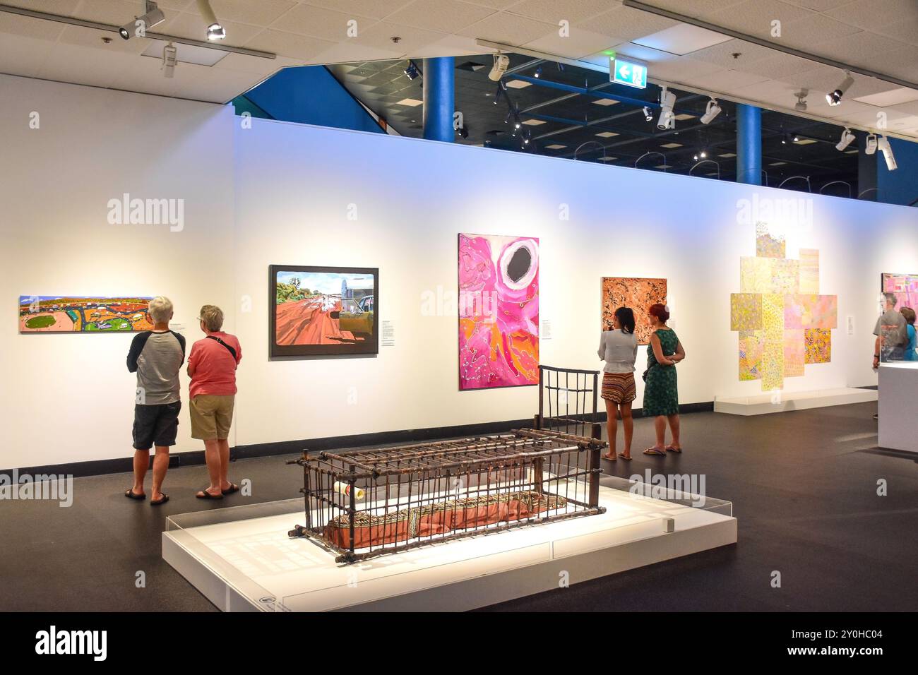 Art display in Museum and Art Gallery of the Northern Territory, Conacher Street, The Gardens ...