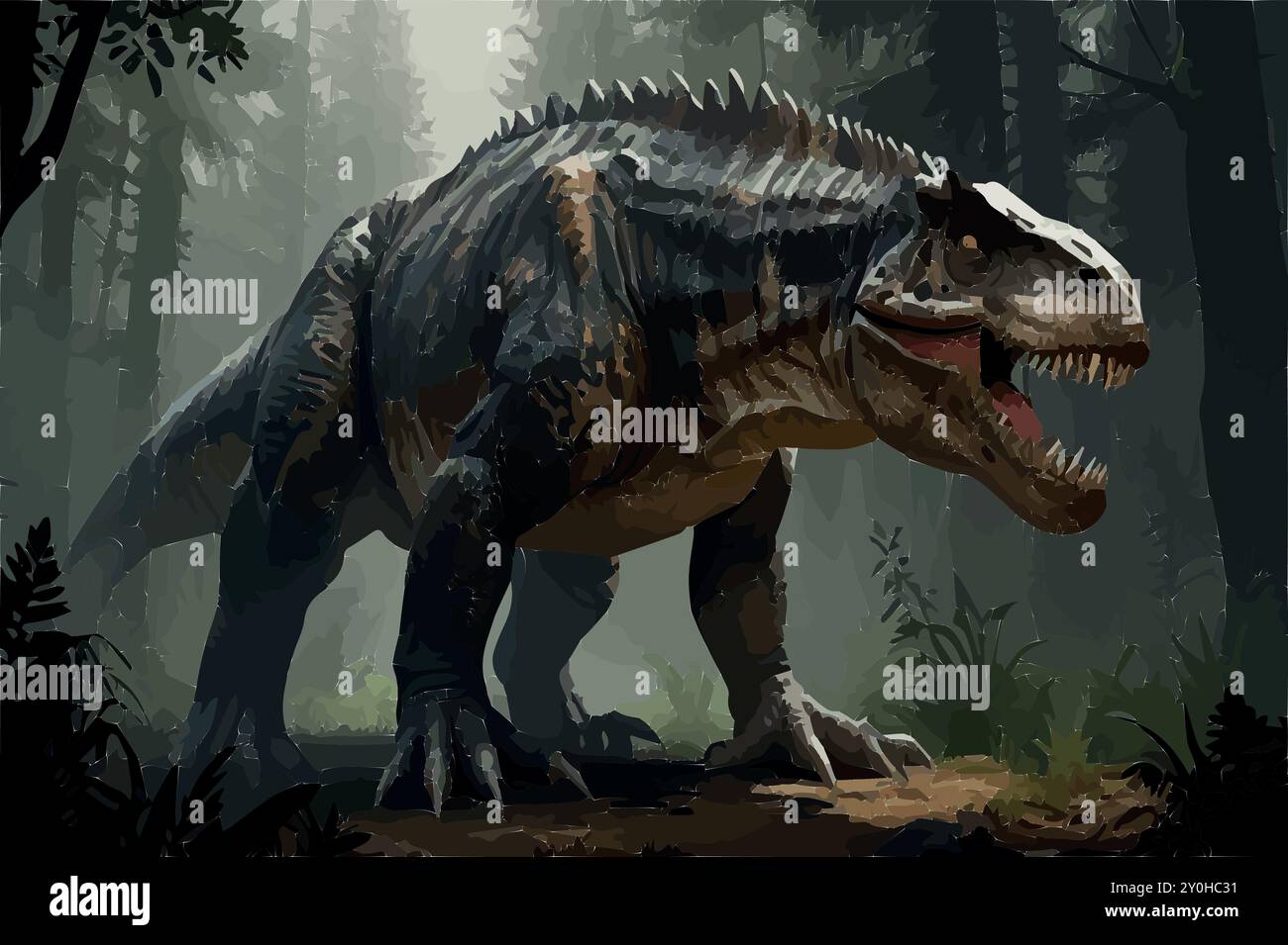 Giganotosaurus- The Apex Predator That Roamed South America Stock ...