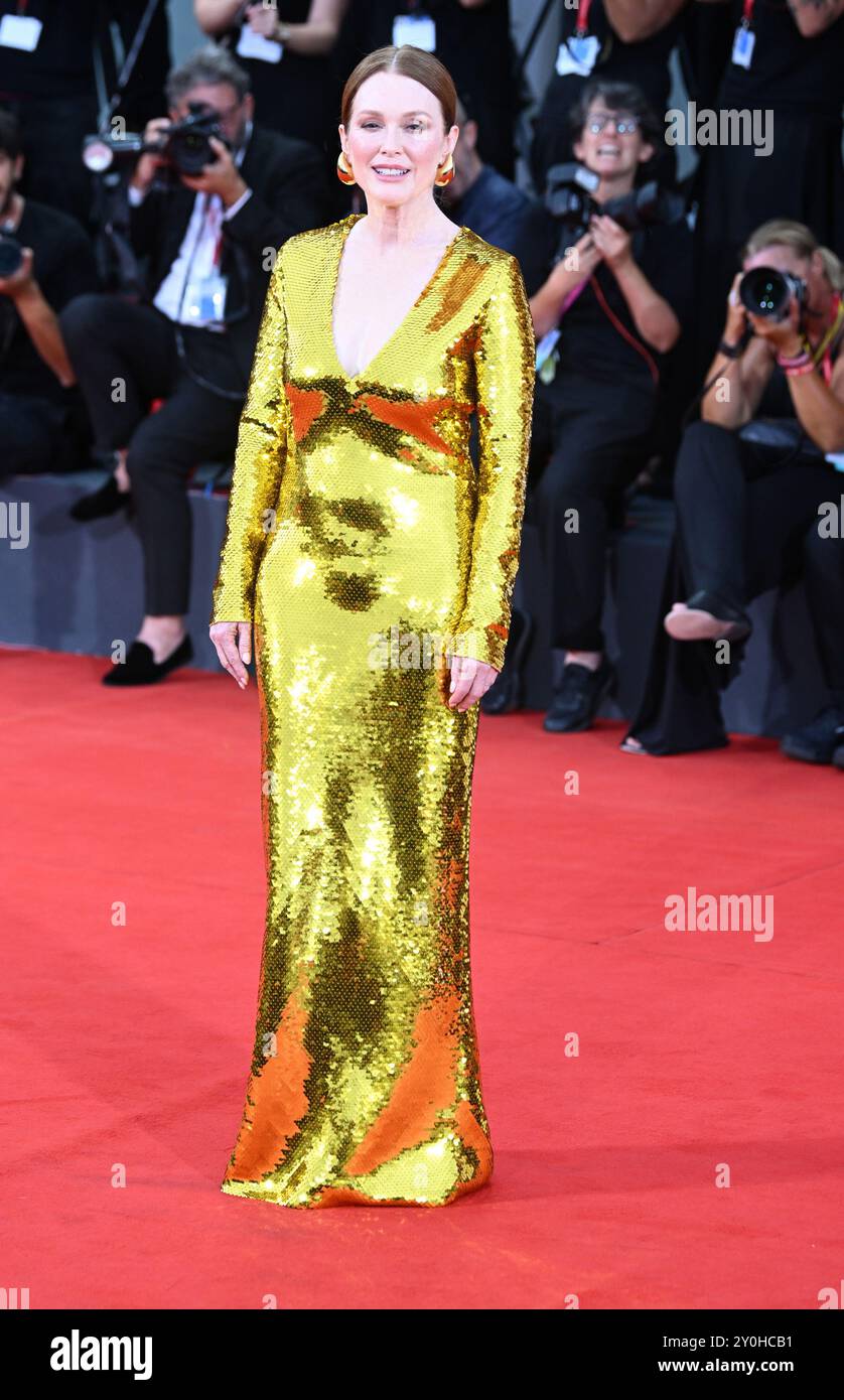American actress Julianne Moore attends the premiere of The Room Next ...