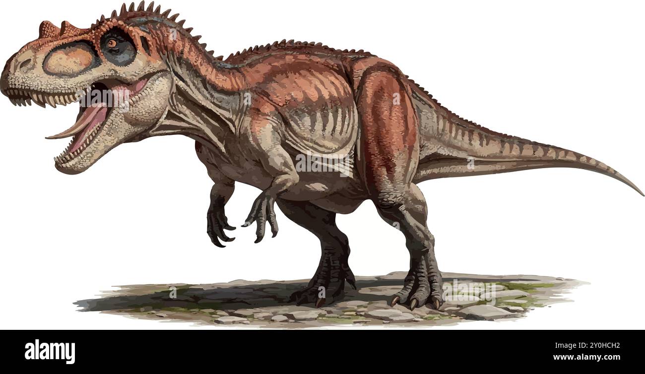 Giganotosaurus- Predator Strategies of a Giant Carnivore Stock Vector ...