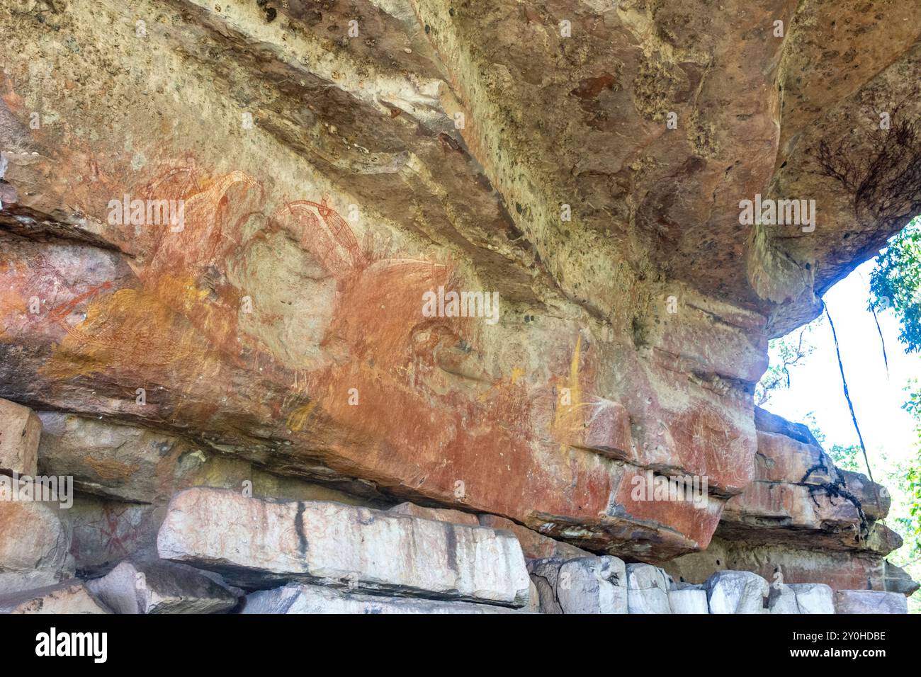 Ubirr Aboriginal rock art site, Kakadu National Park, Kakadu Highway, Jabiru, Northern Territory ...