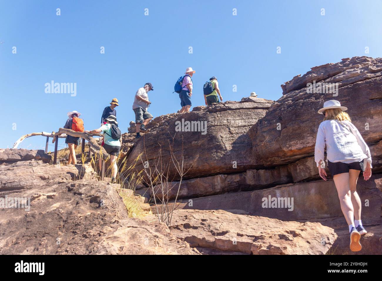 Climb to the Nadab Lookout at Ubirr, Kakadu National Park, Kakadu Highway, Jabiru, Northern ...
