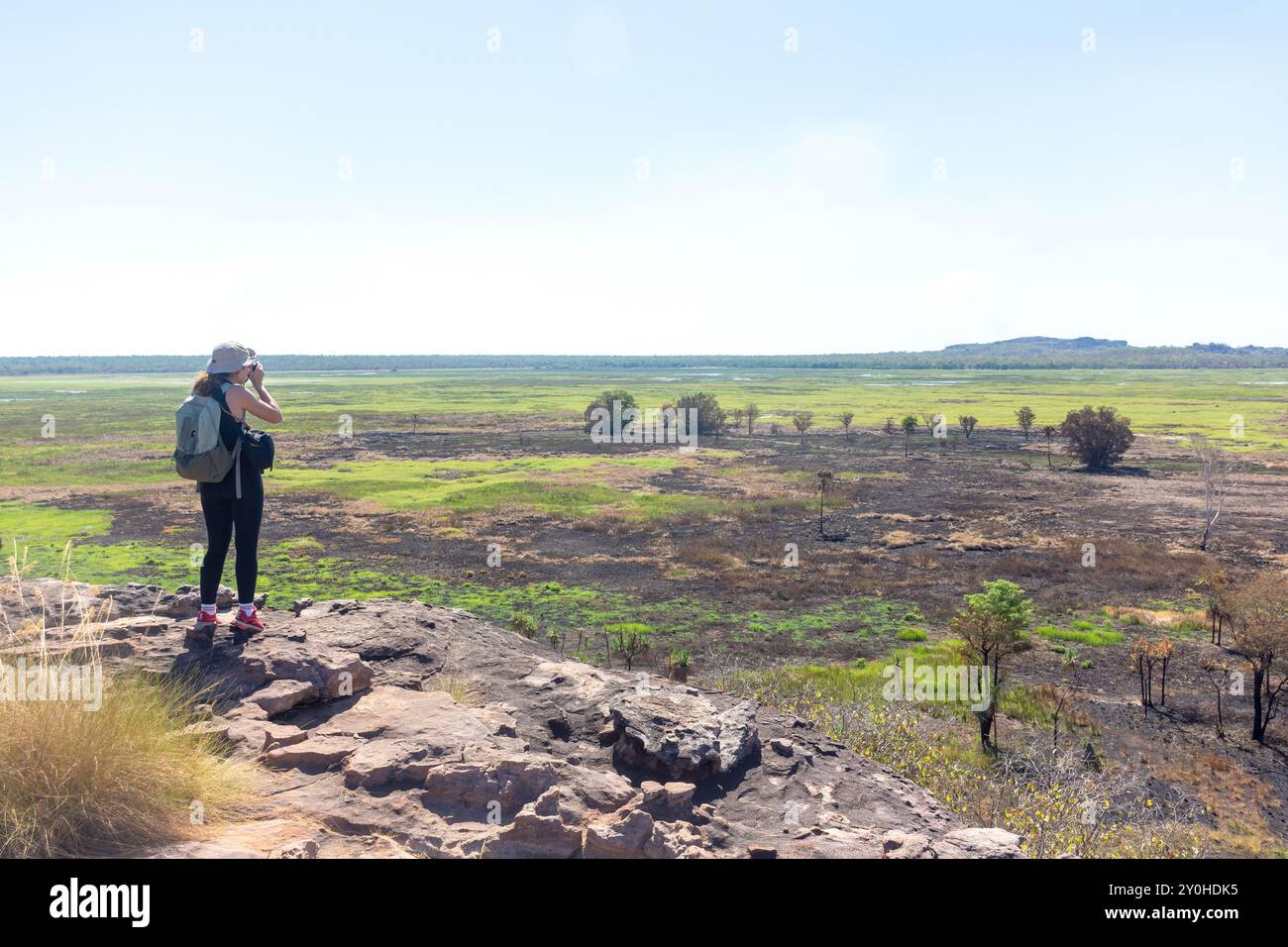 Landscape view from Nadab Lookout at Ubirr, Kakadu National Park, Kakadu Highway, Jabiru ...