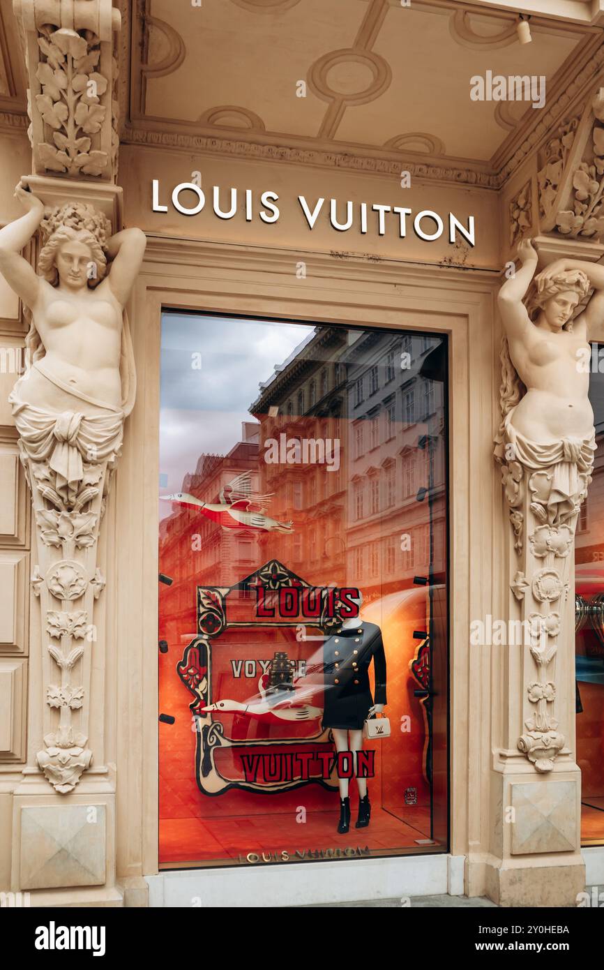 Vienna, Austria - August 6, 2024: Facade of the Louis Vuitton boutique ...