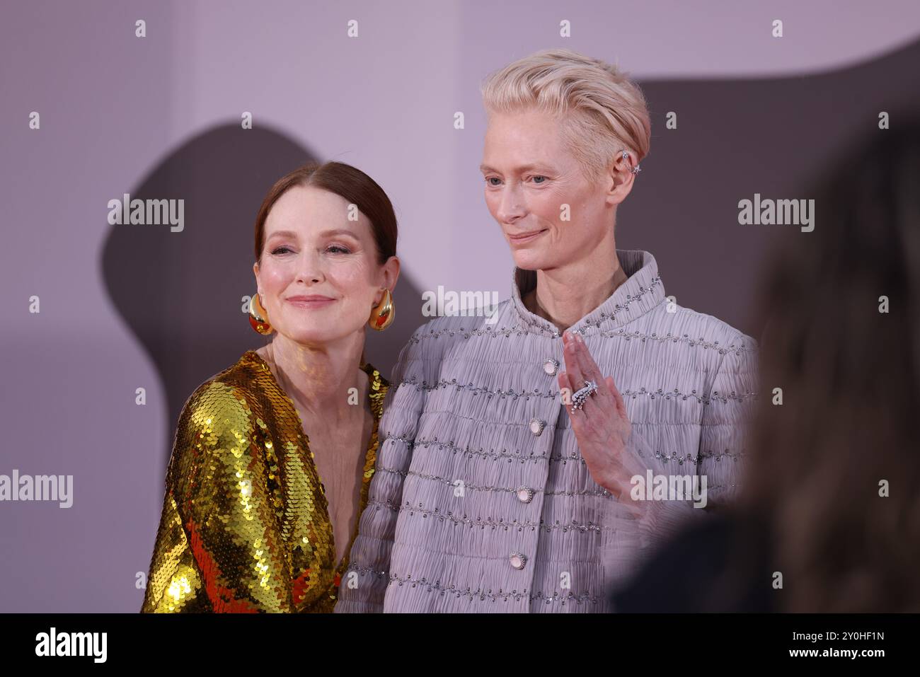 Venice 2nd September 2024 Julianne Moore, Tilda Swinton and Pedro ...