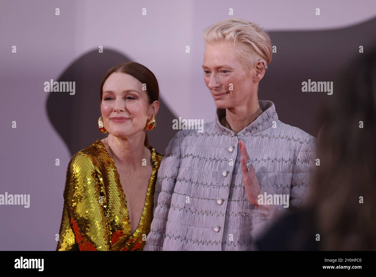 Venice 2nd September 2024 Julianne Moore, Tilda Swinton and Pedro ...