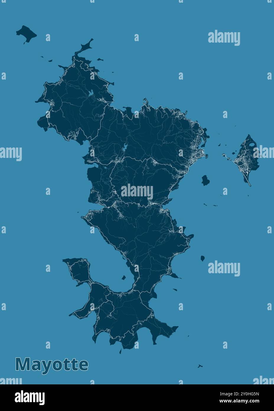 Map of mayotte Stock Vector Images - Alamy