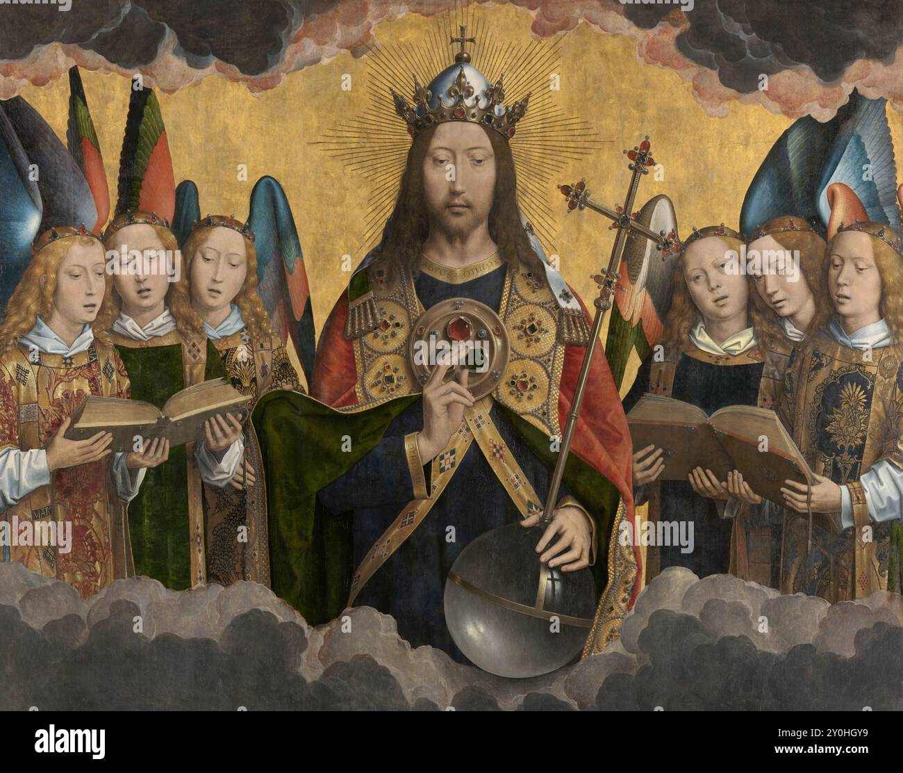 Christ Surrounded by Musician Angels, 1480, Paining by Hans Memling ...