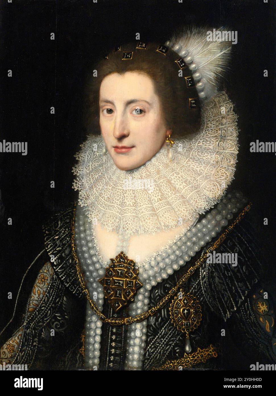 Portrait of Elizabeth Stuart, Elizabeth Stuart (1596 – 1662) Electress ...