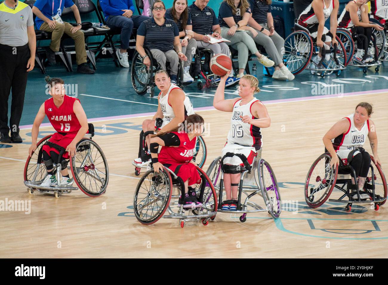 Paris, France. 2th September, 2024. Paralympics, Paris 2024, Women ...