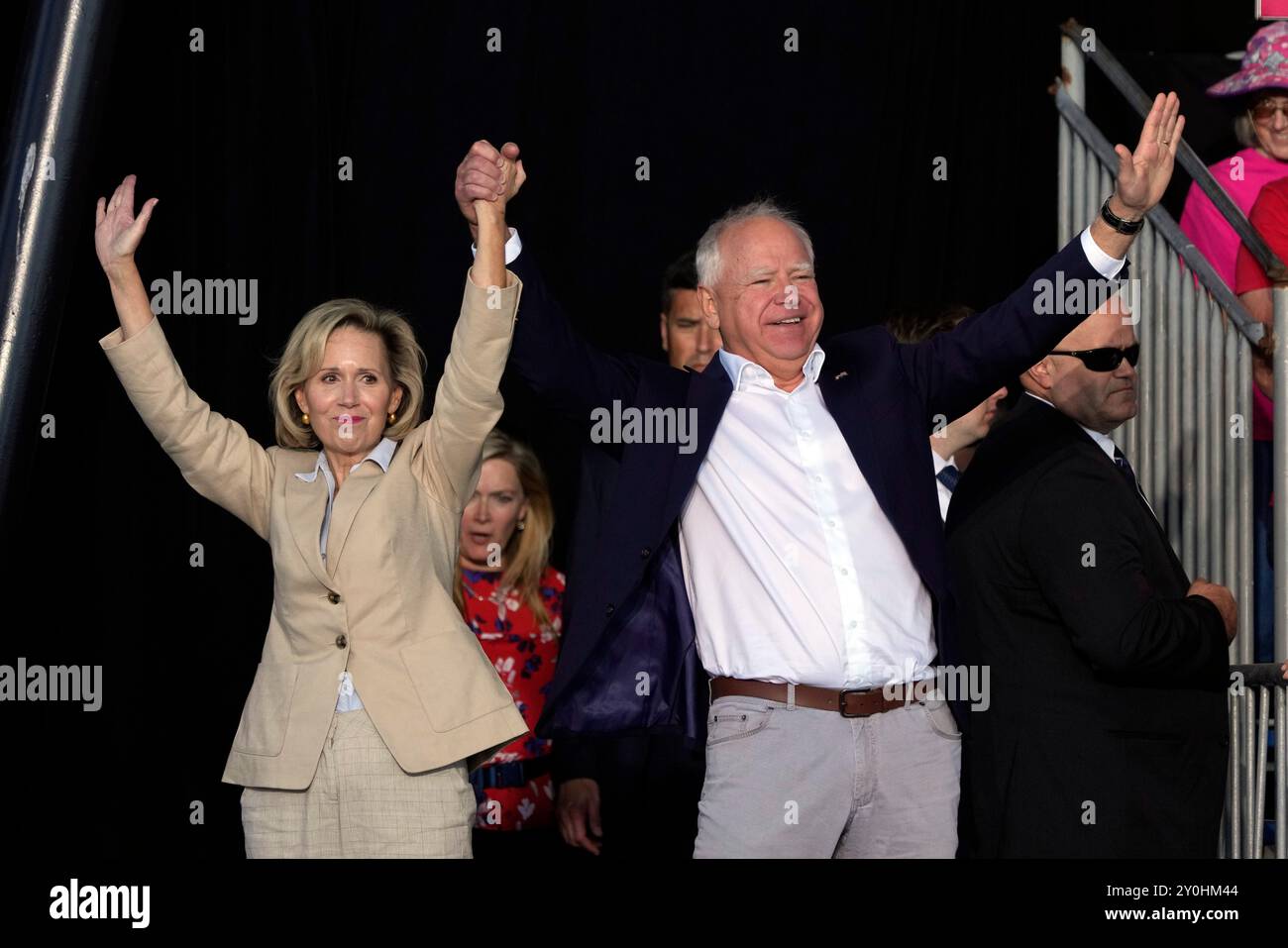 Democratic vice presidential nominee Minnesota Gov. Tim Walz is ...