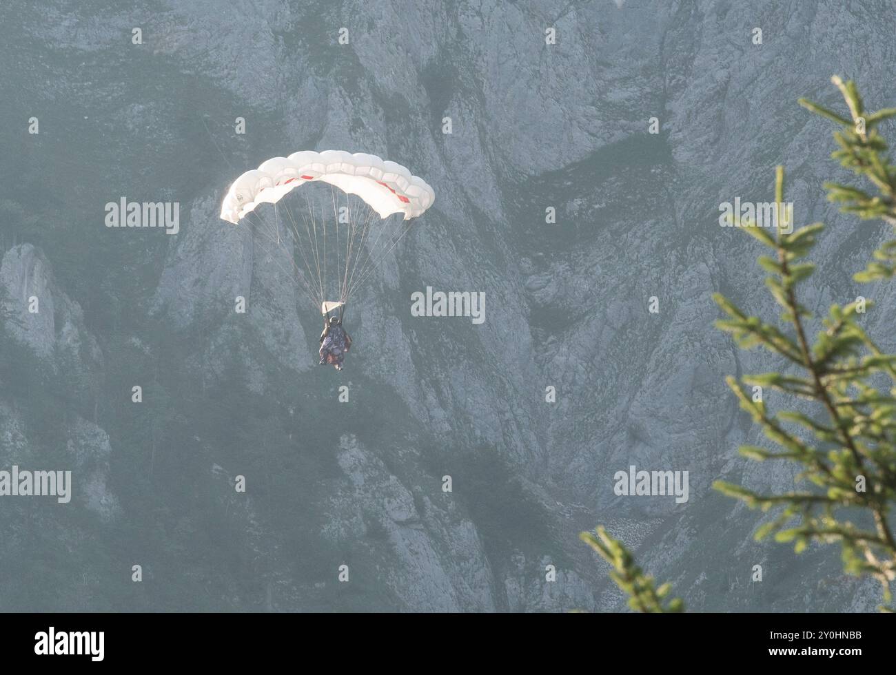 basejumping parachute or skydiving a form of flying Stock Photo - Alamy
