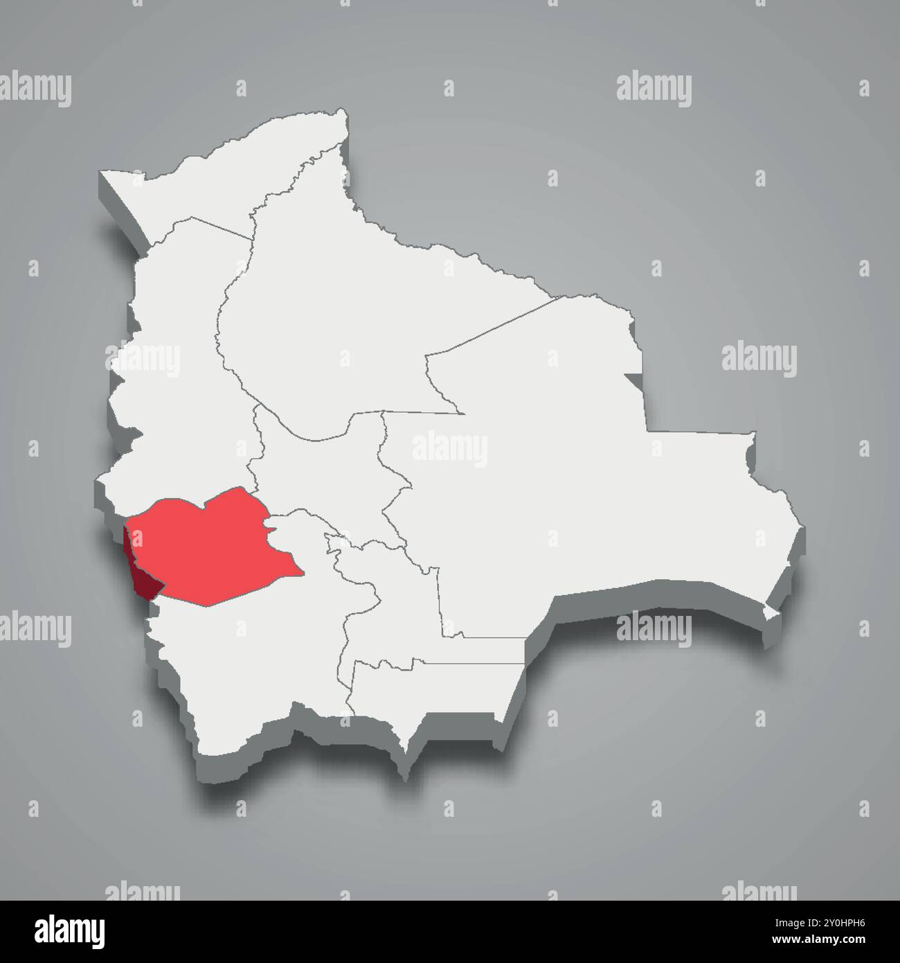 Oruro vector map hi-res stock photography and images - Alamy