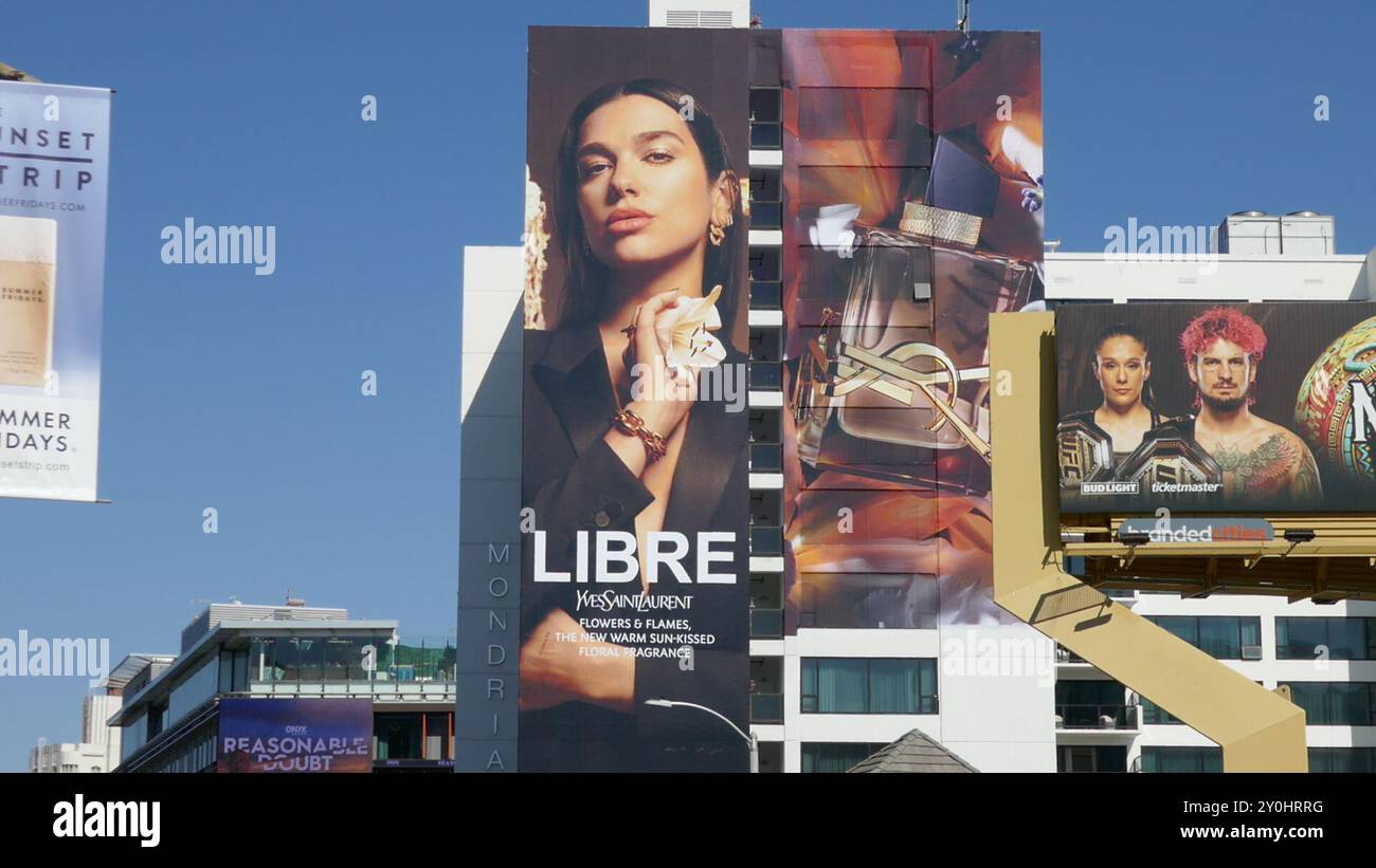 Los Angeles, California, USA 31st August 2024 Dua Lipa YSL Yves Saint ...