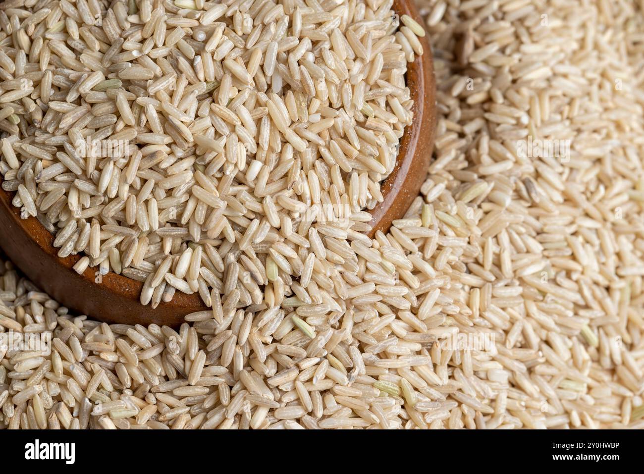 Natural brown rice for cooking healthy food, minimal processing of rice ...