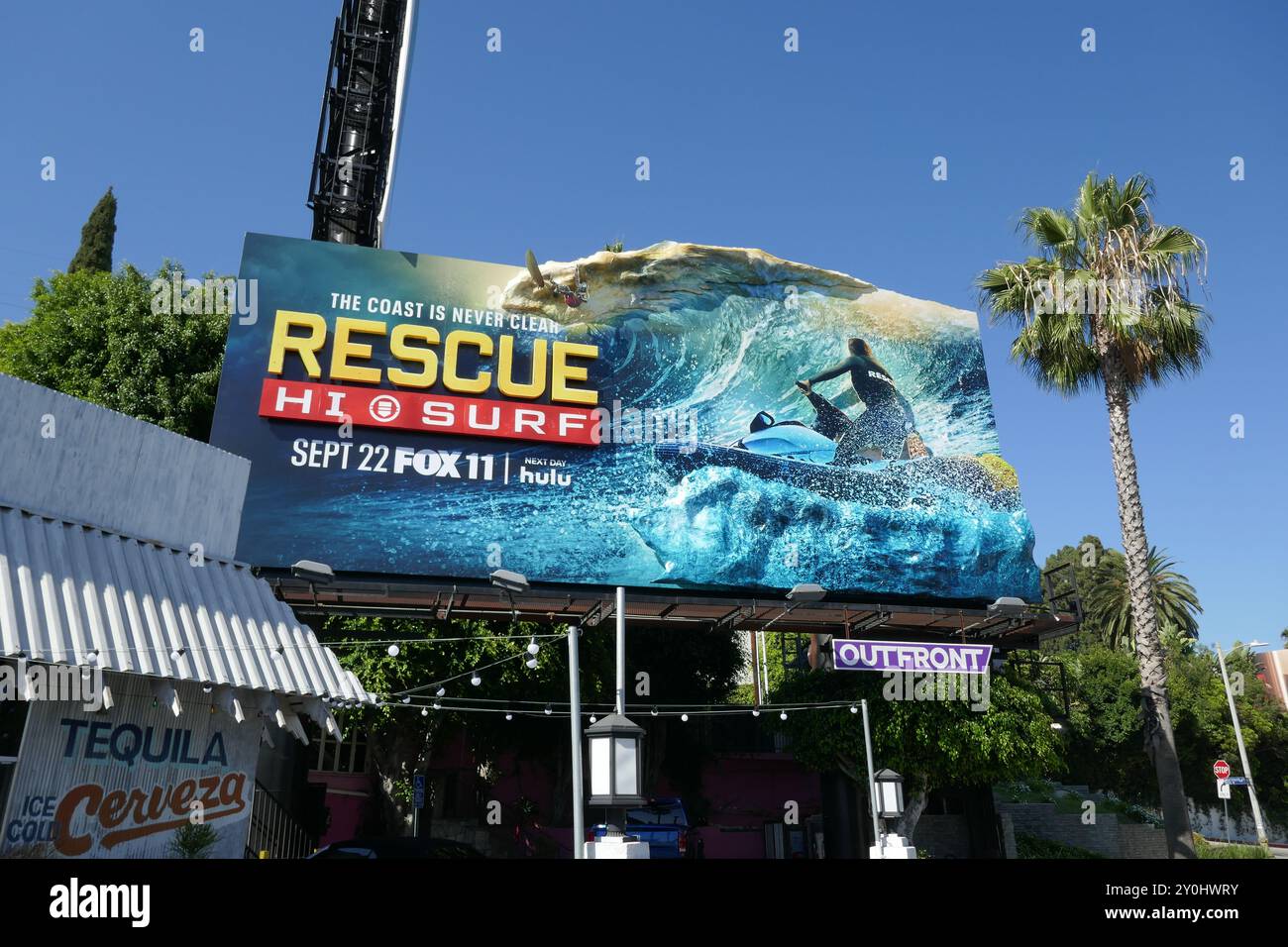 Los Angeles, California, USA 31st August 2024 Rescue Hi Surf Billboard ...
