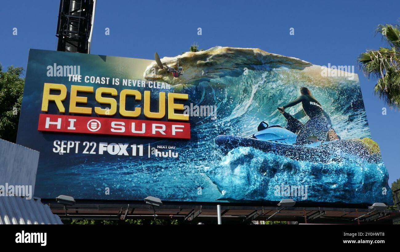 Los Angeles, California, USA 31st August 2024 Rescue Hi Surf Billboard ...