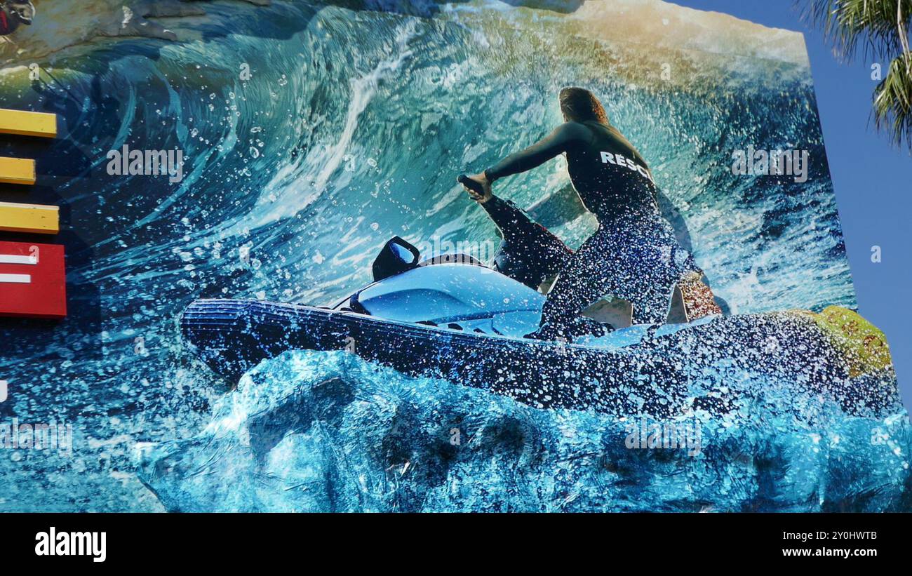 Los Angeles, California, USA 31st August 2024 Rescue Hi Surf Billboard ...