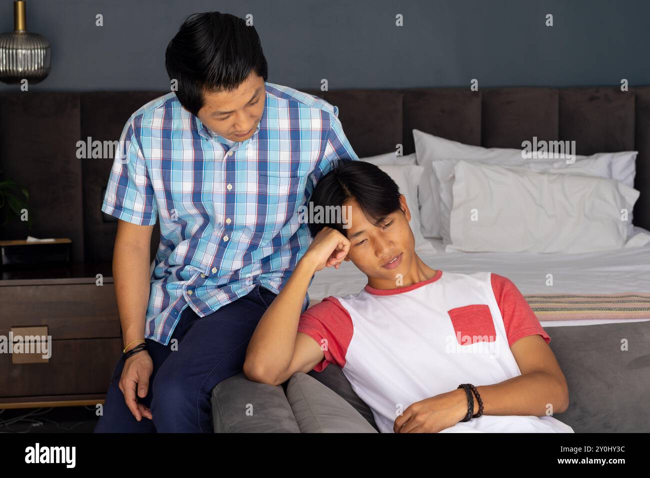Teenage son home sad hi-res stock photography and images - Alamy