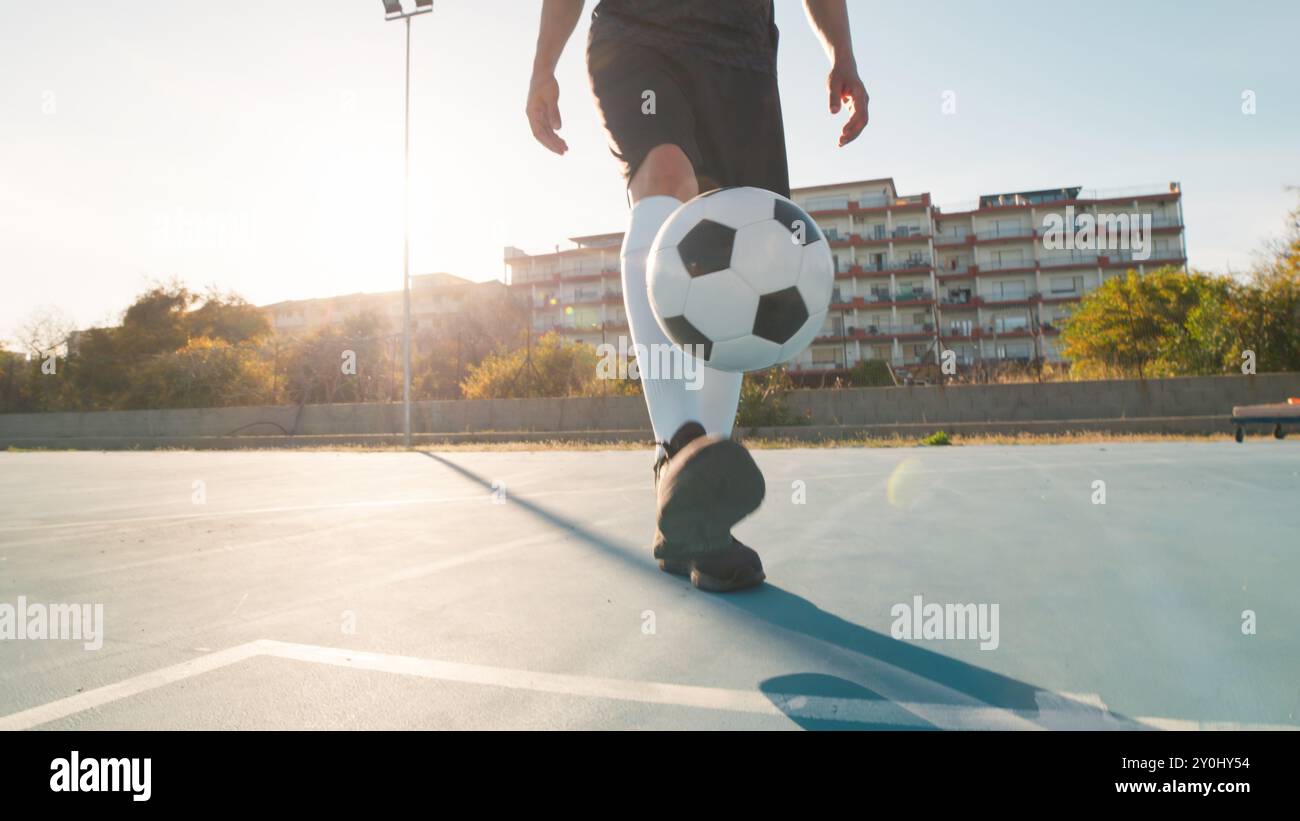 Soccer Freestyle For A Talented Man Stock Photo - Alamy