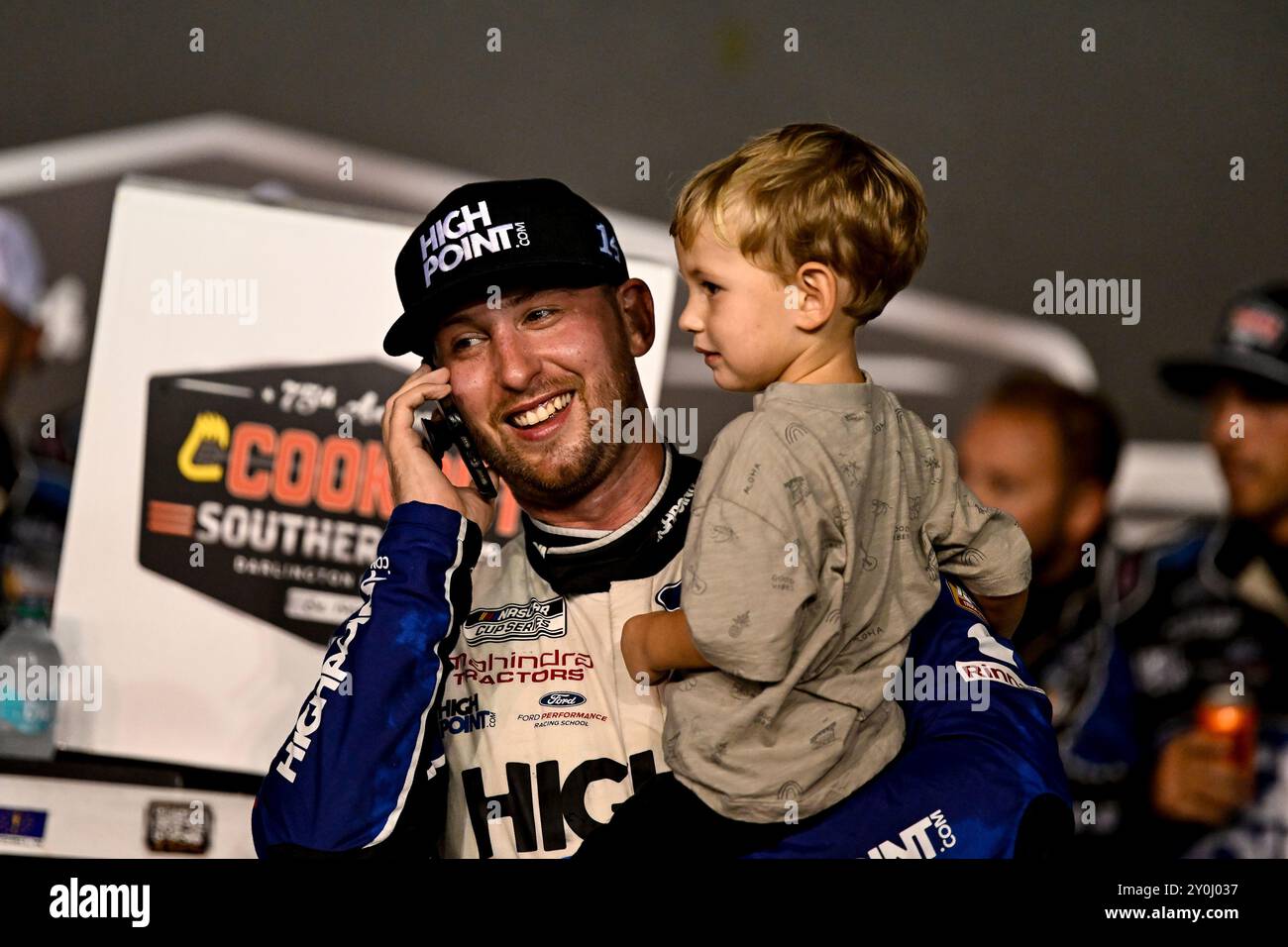Chase Briscoe celebrates in Victory Lane with his son Brooks after ...