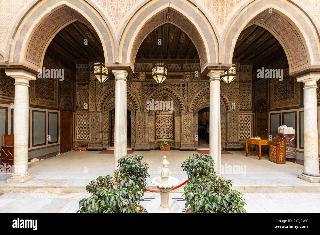 Hanging church, Coptic orthodox church of Saint virgin Mary, open court ...