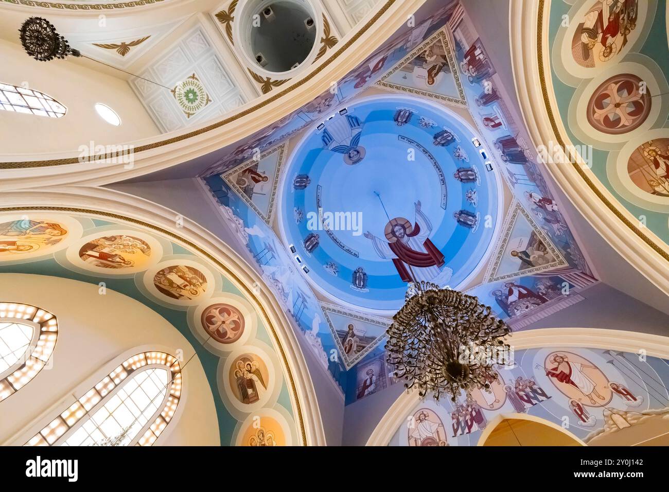 St. Mary Cathedral of Zeitoun, New church after apparition, ceiling ...