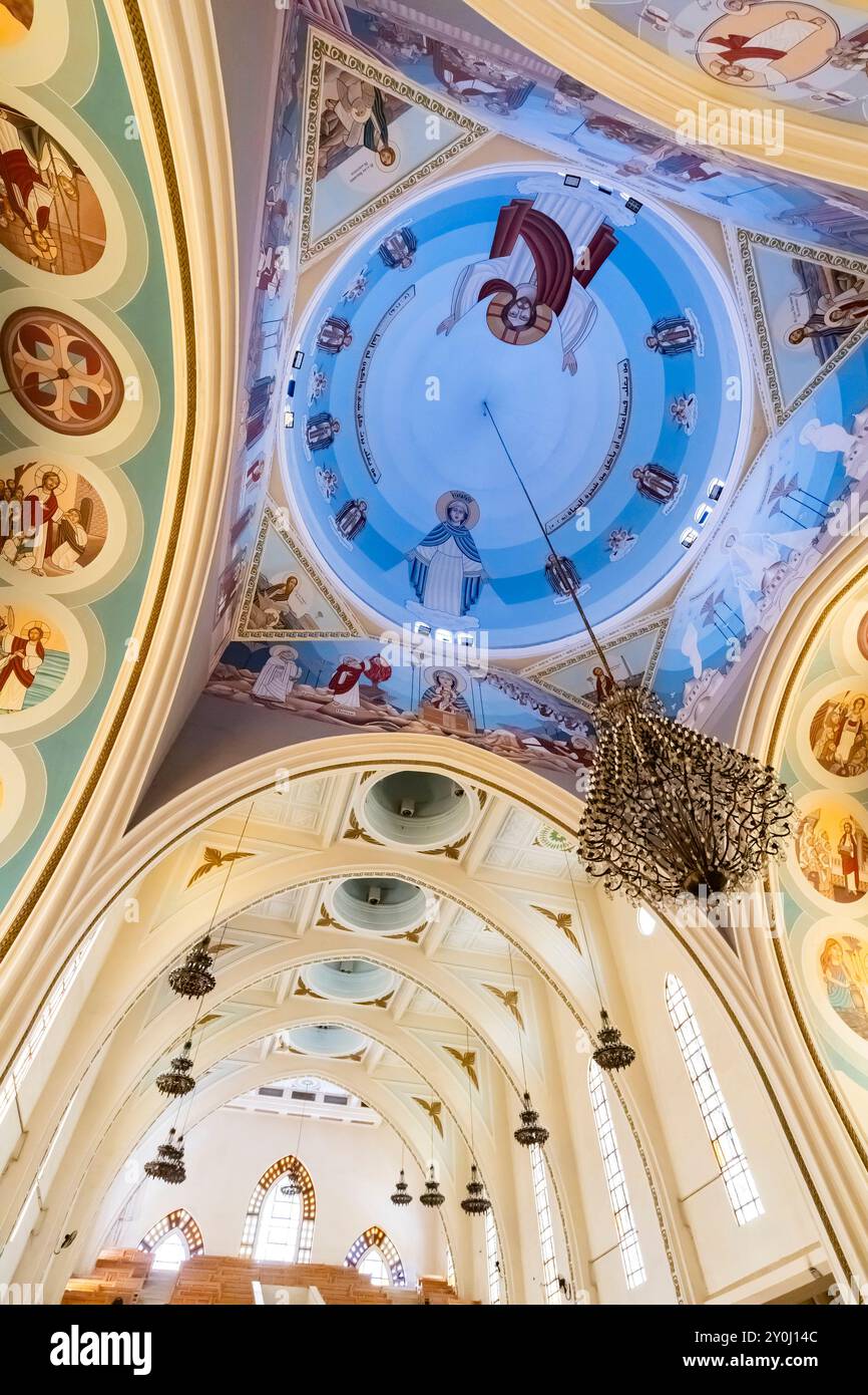 St. Mary Cathedral of Zeitoun, New church after apparition, ceiling ...