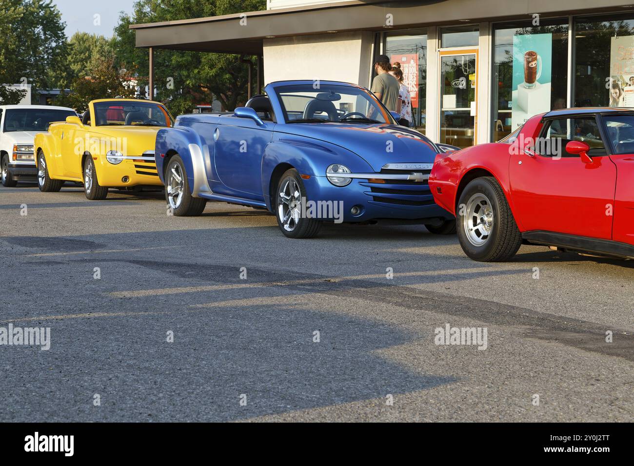 Automobile, car show, modern American cars, Province of Quebec, Canada ...