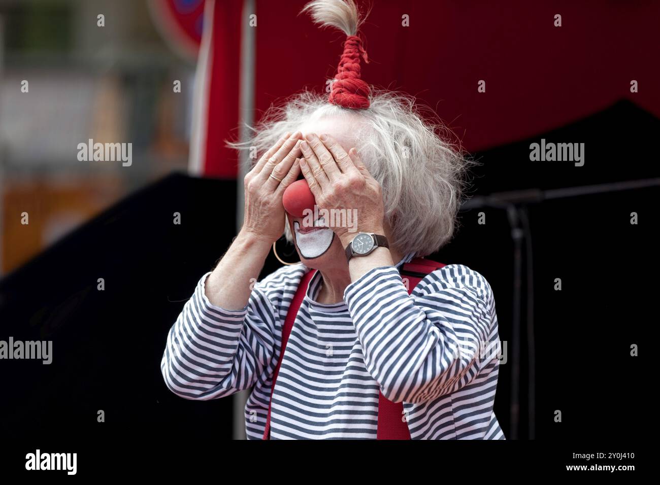 Happy clown face hand hi-res stock photography and images - Alamy