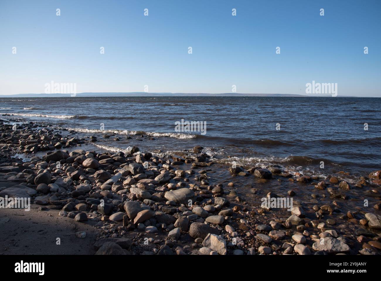 morning light at the beach near Marten River campground in Lesser Slave ...