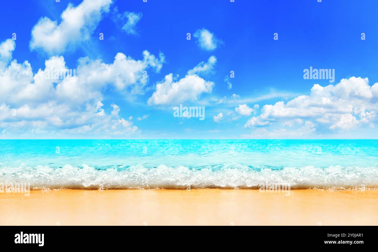 Paradise tropical island, sea beach landscape, ocean, beautiful nature ...
