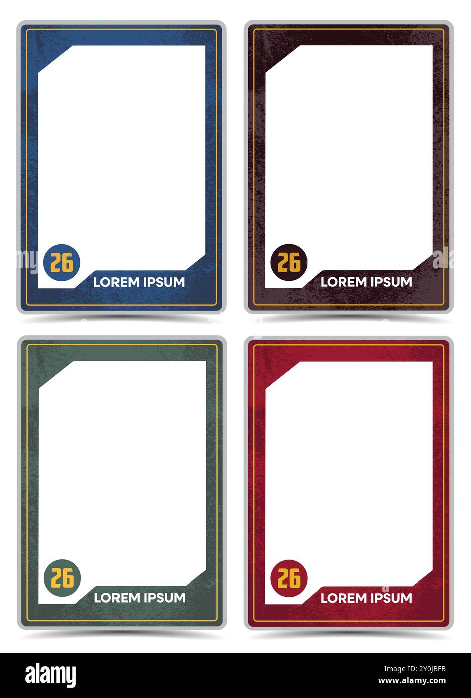 Id card template design hi-res stock photography and images - Alamy