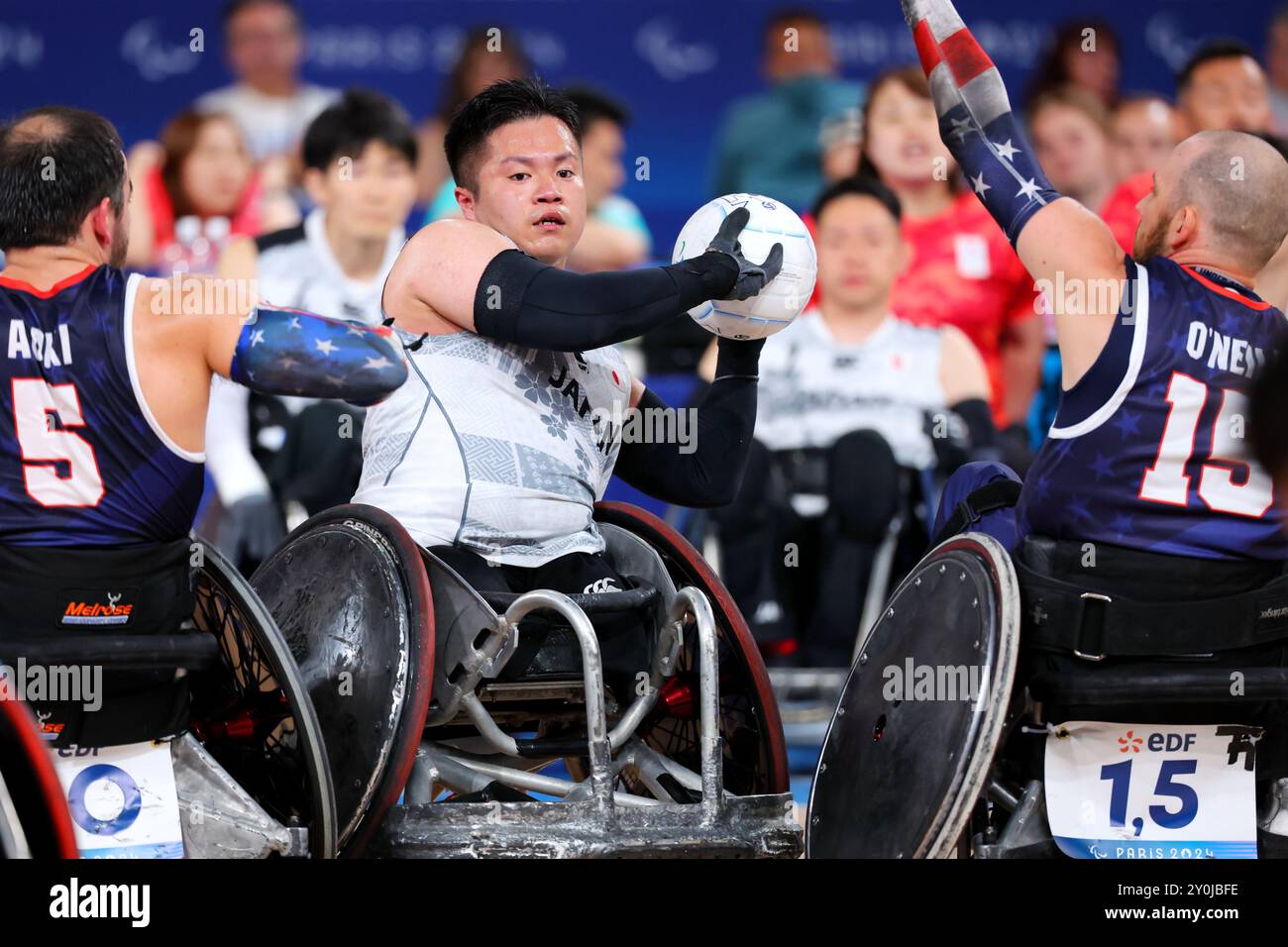 Paris, France. 2nd Sep, 2024. Katsuya Hashimoto (JPN) WheelChair Rugby : Final match between ...